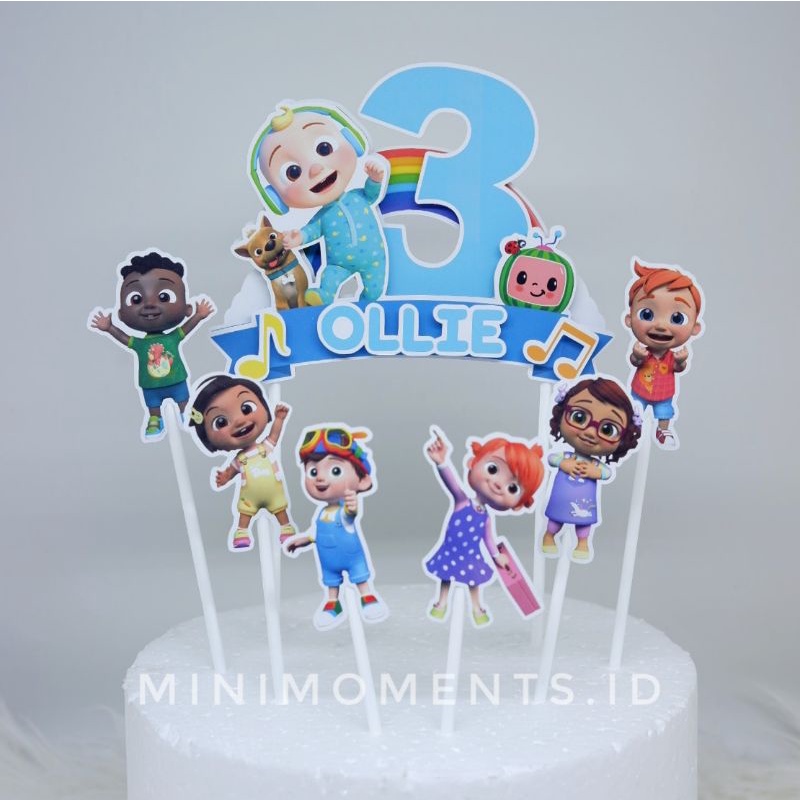 Jual Cake Topper Cocomelon Custom | Shopee Indonesia
