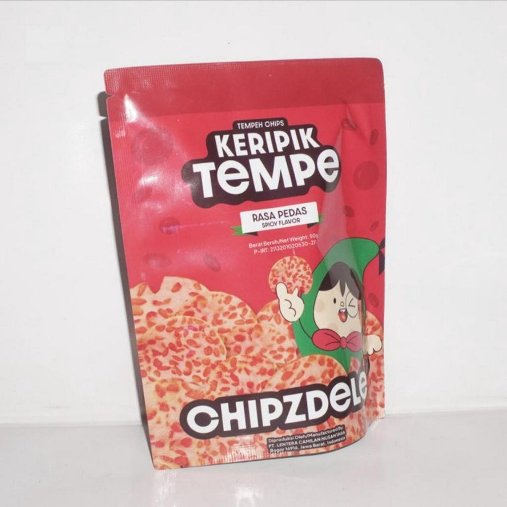 Jual CHIPZDELE KERIPIK TEMPE PEDAS 50G | SNACK TEMPE | Shopee Indonesia