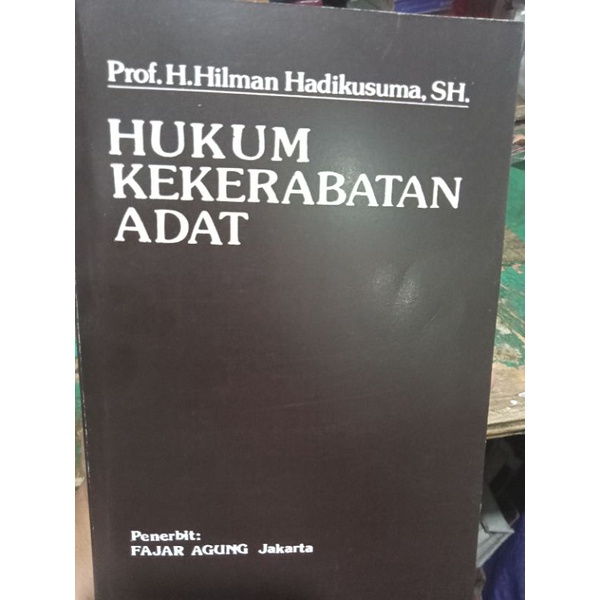 Jual HUKUM KEKERABATAN ADAT BY HILMAN HADIKUSUMO | Shopee Indonesia