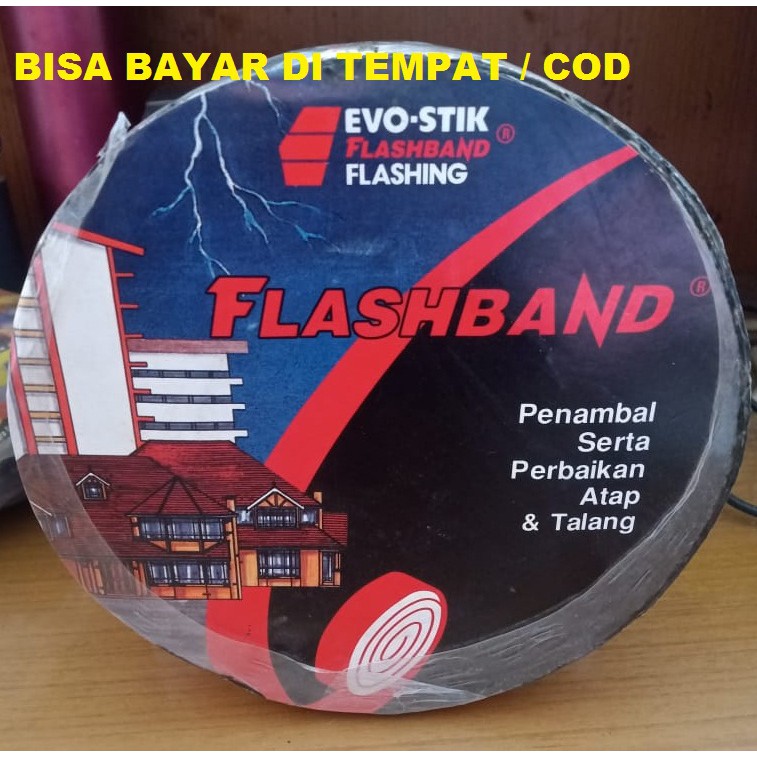 Jual FLASHBAND FLASBAND PLASBAN LAKBAN / LEM ATAP SENG ASBES ANTI BOCOR ...
