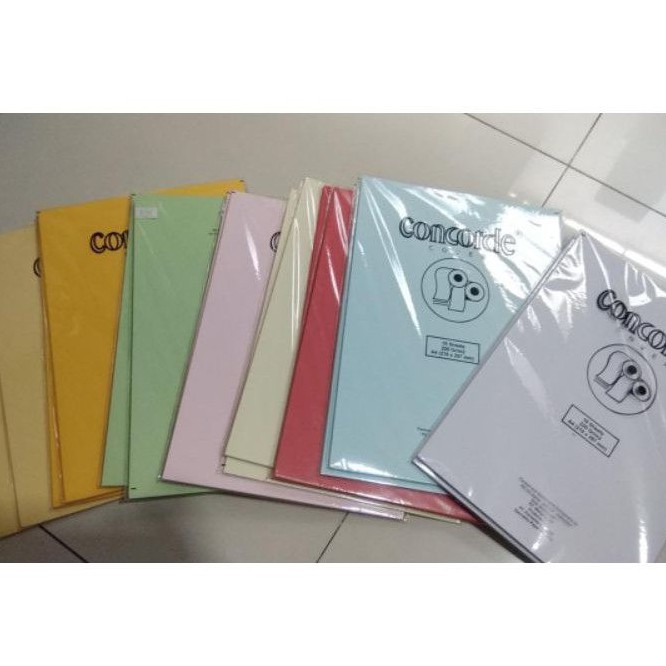 Jual Karton / Kertas concorde tebal 220 gr A4 (210x297mm) | Shopee ...