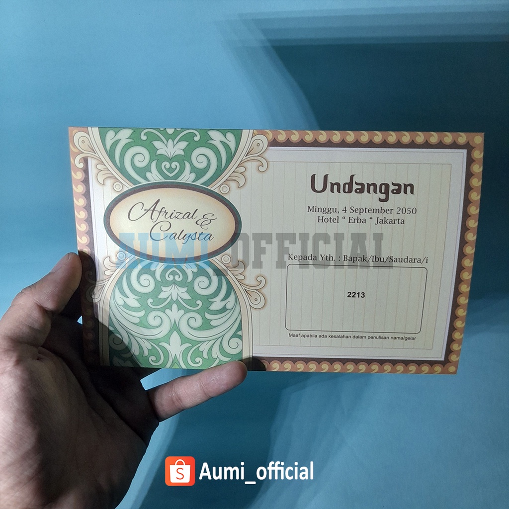 Jual Blangko Undangan Erba 2213 Undangan pernikahan Bisa dicetak ...