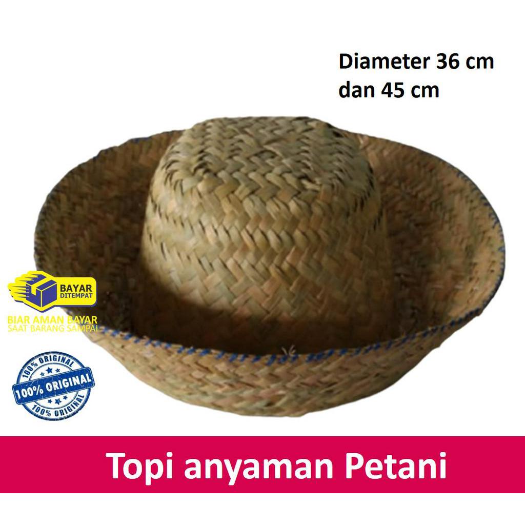 Jual Zaidun | topi anyaman bambu pilihan | topi petani sawah indonesia ...