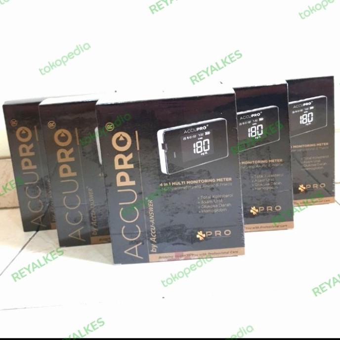 Jual Alat Accupro 4 in 1/ Accu Pro 4 in 1/ Alat Cek Darah 4 Fungsi ...