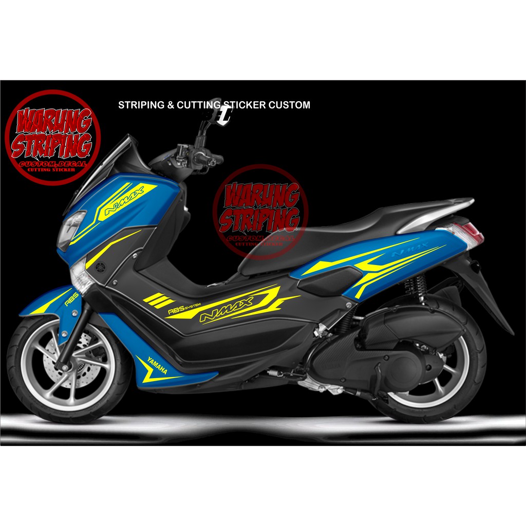 Jual STIKER NMAX BIRU STYLISH | Shopee Indonesia
