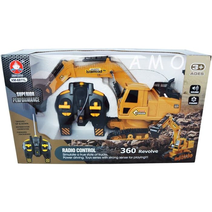 Jual Mainan rc excavator remote control rc eskavator mobil bego beko ...
