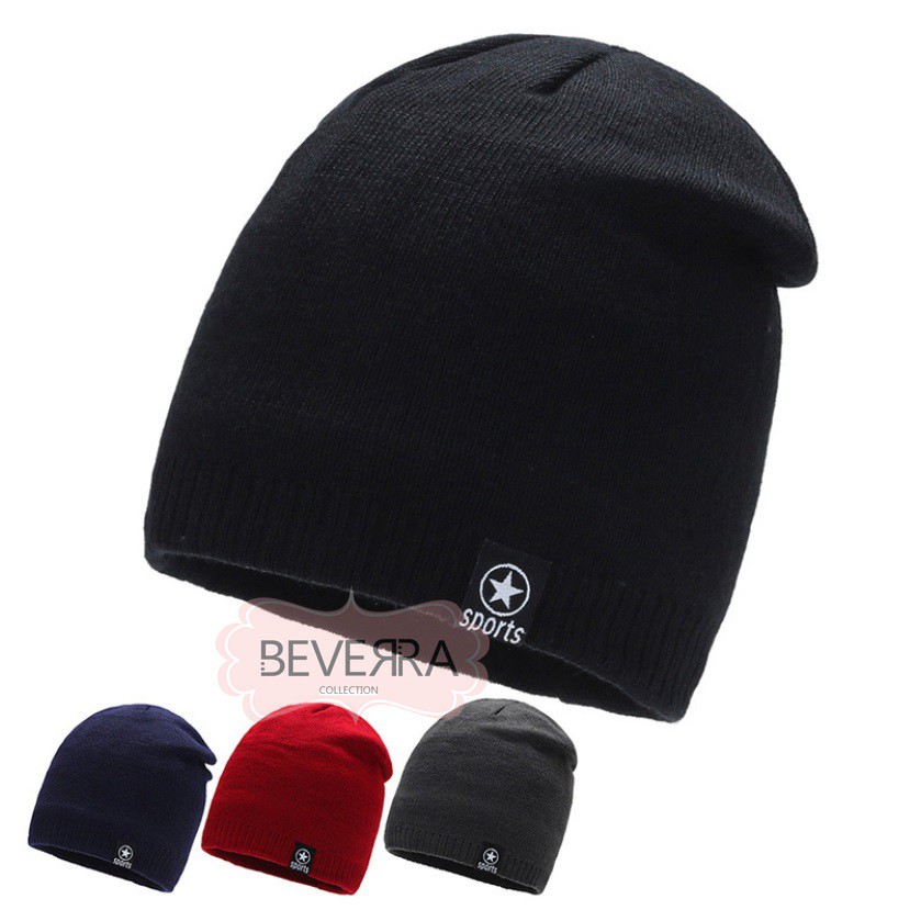 Jual TOPI KUPLUK RAJUT DISTRO BEANIE HAT MUSIM DINGIN WINTER CAPS TEBAL ...