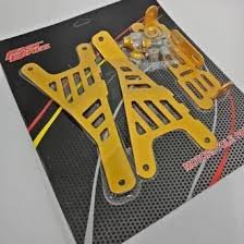 Jual dudukan plat nomor Yamaha Nmax Aerox full cnc gold | Shopee Indonesia