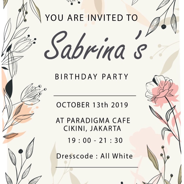 Jual Invitation card | Shopee Indonesia