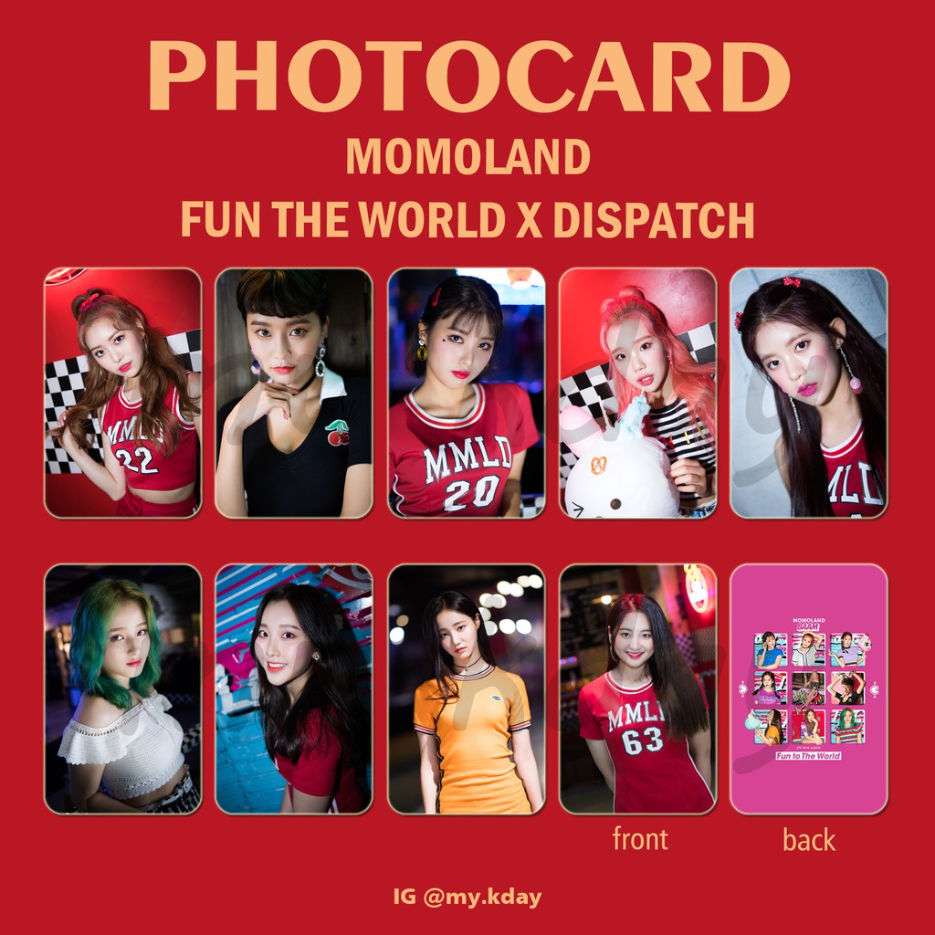 Jual PC-0274, Unofficial Photocard Momoland Fun The World Naver x Dispatch 2 sisi | Shopee Indonesia
