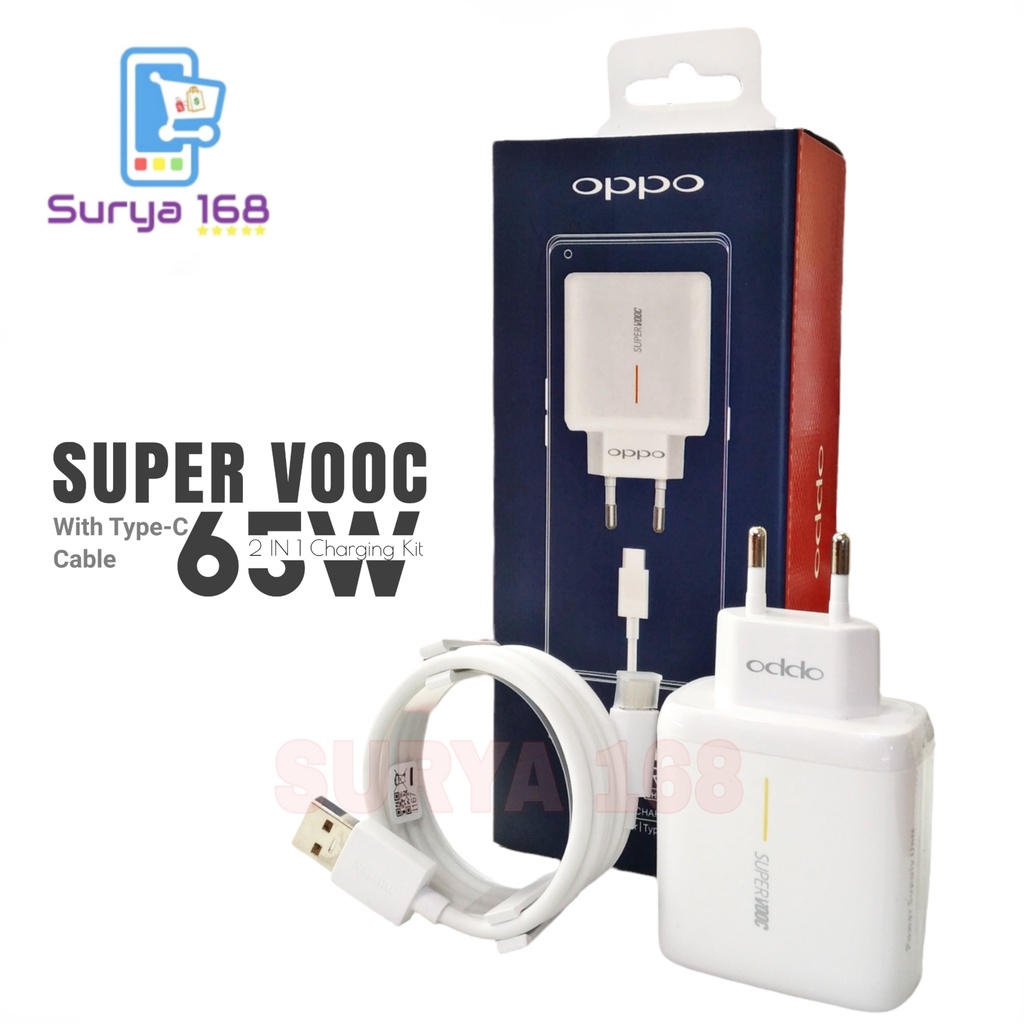 Jual CHARGER CASAN CHARGE POWER ADAPTER OPPO 65W SUPER VOOC TYPE C ...