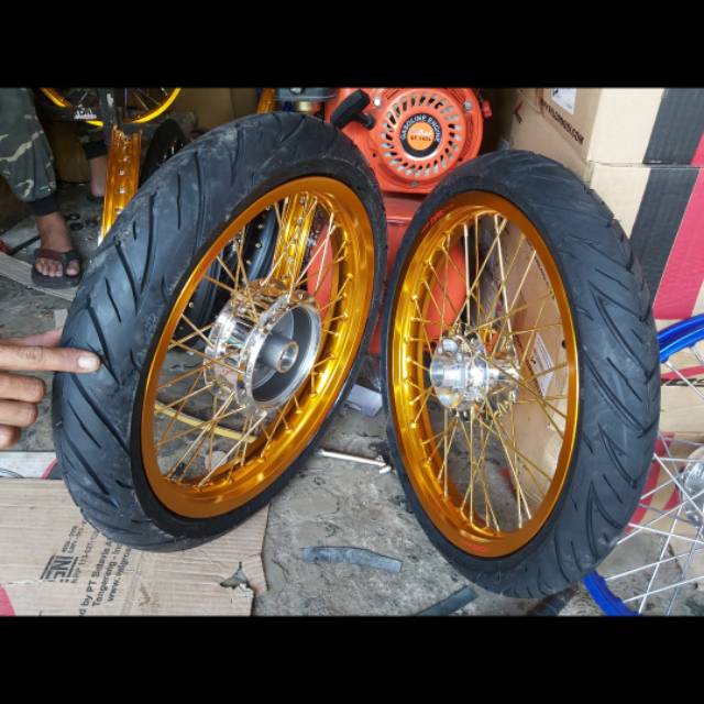 Jual Velg vixion old lebar 215/185/17 plus ban baru | Shopee Indonesia