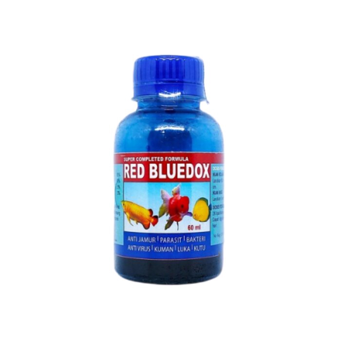 Jual Red Bluedox 60 ml Obat Ikan Anti Jamur Parasit Bakteri Kutu Blue ...