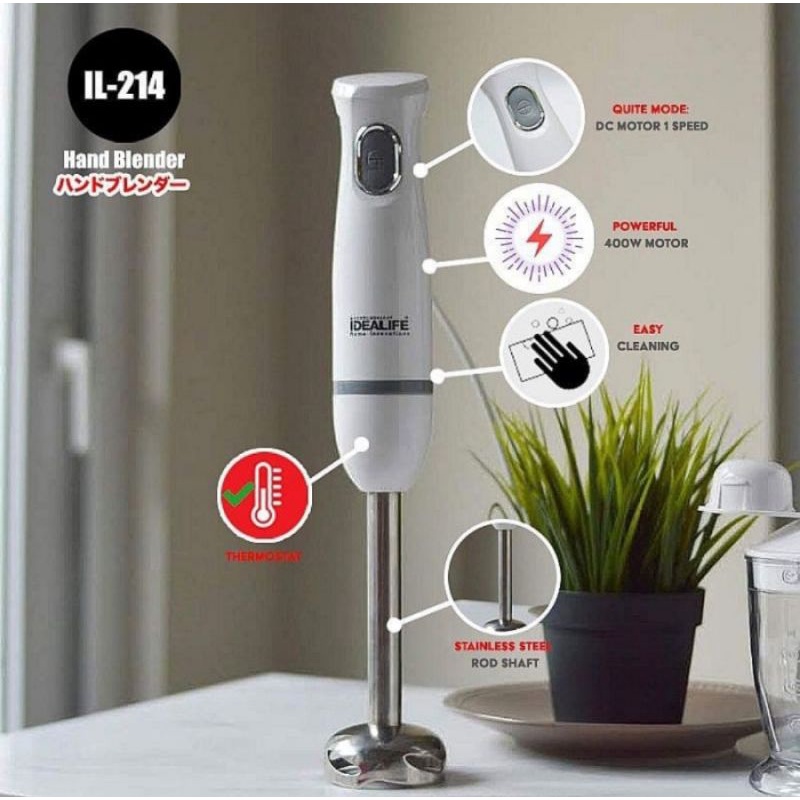 Jual idealife hand blender IL214 hand mixer il 214 mixer tangan ...