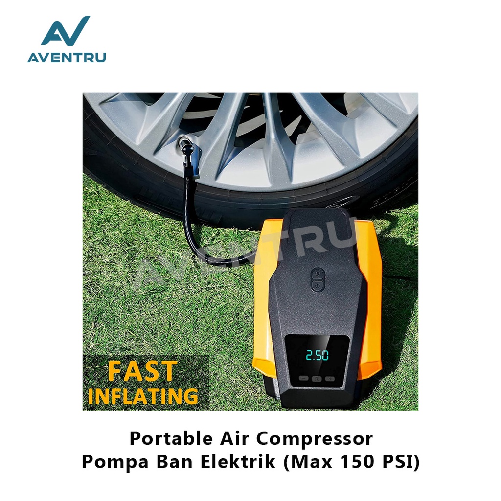 Jual Pompa Angin Ban Mobil Pompa Motor Sepeda Elektrik Portable ...