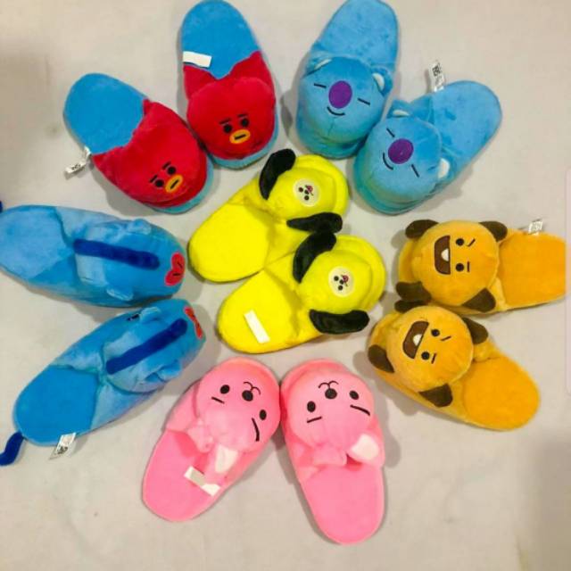 Jual Sandal BT21 BTS (Cooky,Cimny,Tata,Koya,RJ,) | Shopee Indonesia