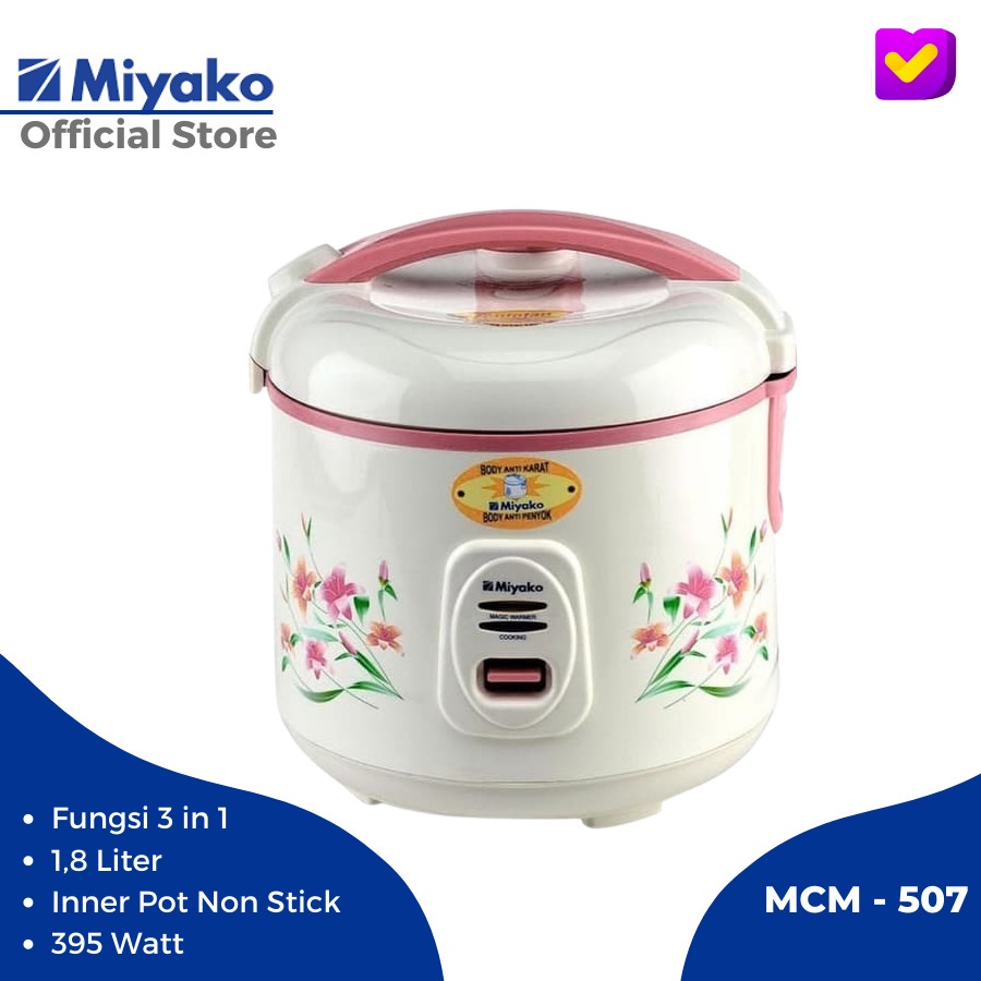 Jual Miyako MCM-507 magic com / Rice Cooker / penanak nasi + penghangat ...