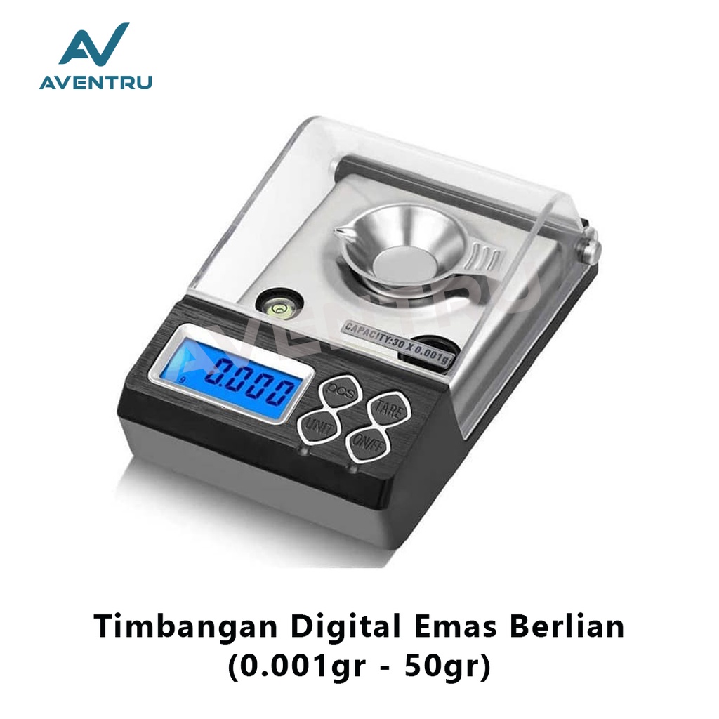 Jual Timbangan Digital 0.001 gram Max 50g Emas Berlian 0.001g Analitik | Shopee Indonesia