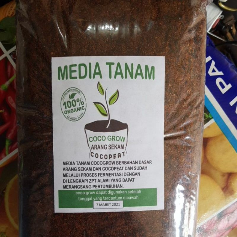 Jual Media Semai & Tanam - COCO GROW fermentasi(cocopeat dan arang ...