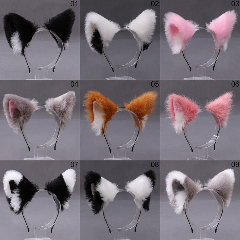Jual BANDO KUPING TELINGA KUCING COSPLAY BULU TEBAL FUR EAR NEKO ...