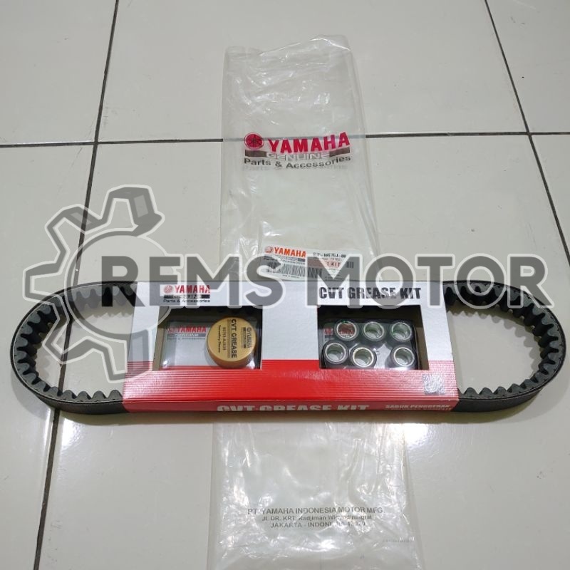 Jual V-BELT SET B3F AEROX LEXI ORIGINAL YAMAHA VBELT V BELT ROLLER ...