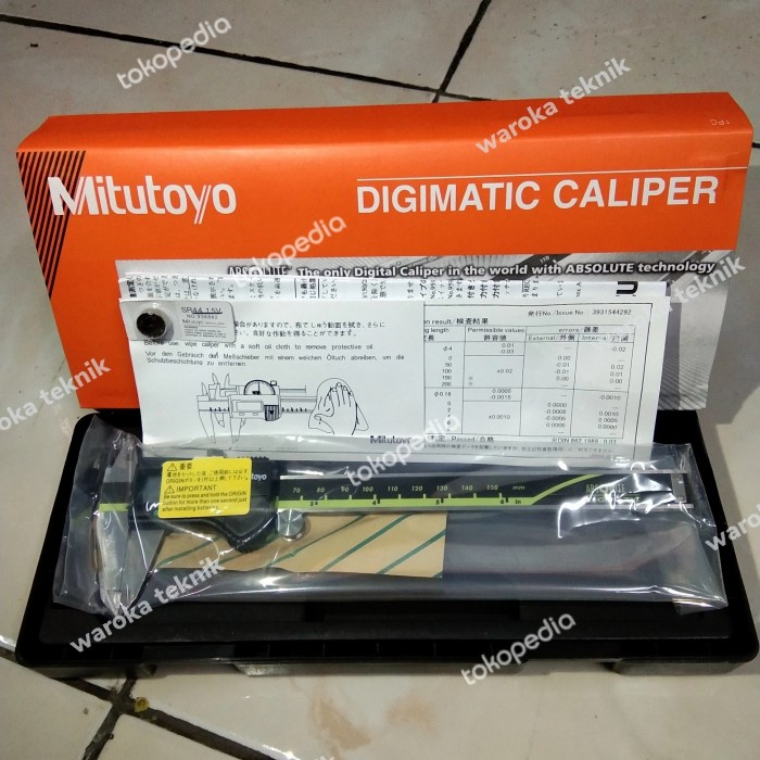 Jual Syahrhinhi6shops - Caliper/sigmat digital Mitutoyo 0-150 mm atau 6" baru | Shopee Indonesia