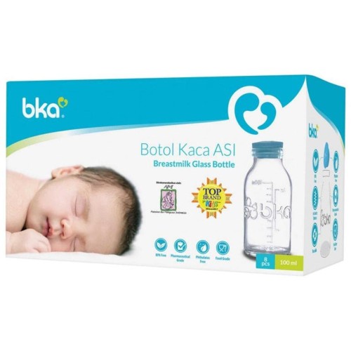 Jual Bka Botol Kaca Asi 100ml (isi 8 pcs) / Botol Asi / Tempat Simpan ...