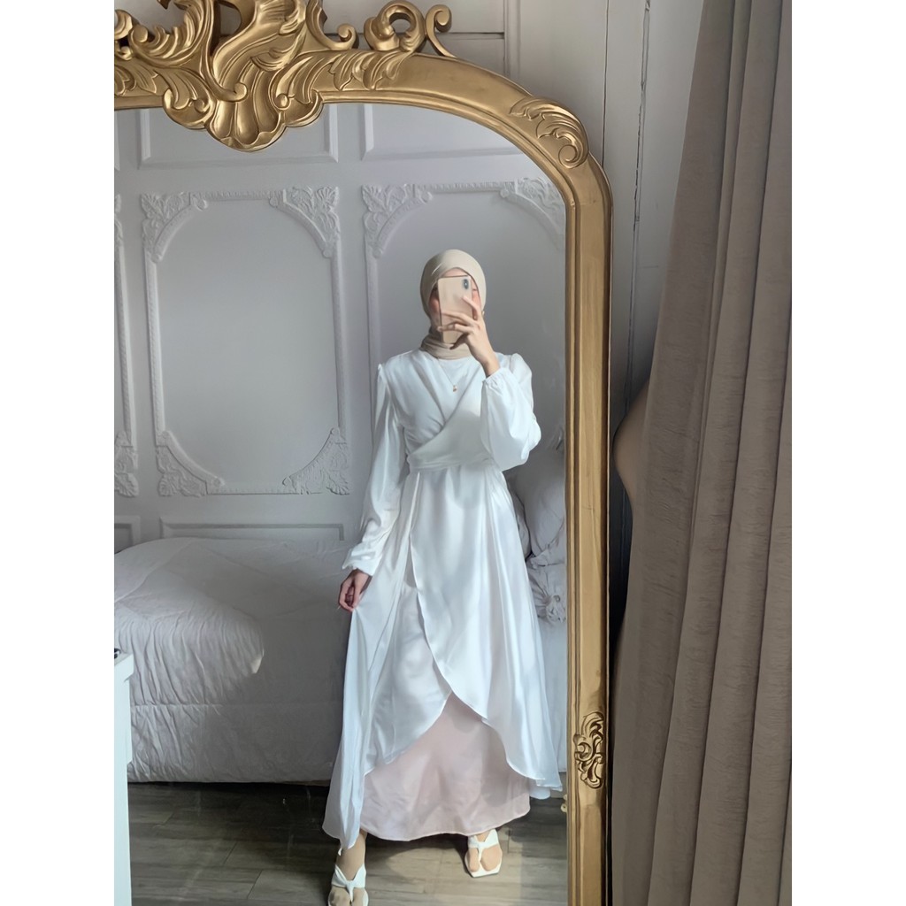 Jual ELENA DRESS TUNIK - SATIN SILK TUNIK DRESS PREMIUM SHIMMER SULTAN ...