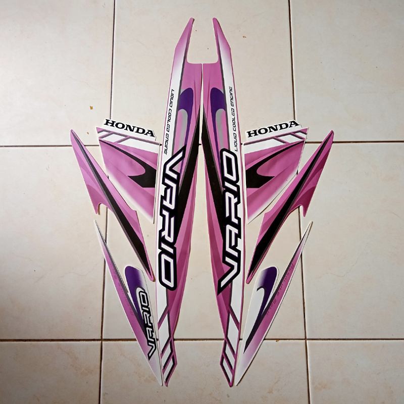 Jual stiker striping motor Honda Vario old Cw 2009 Pink | Shopee Indonesia