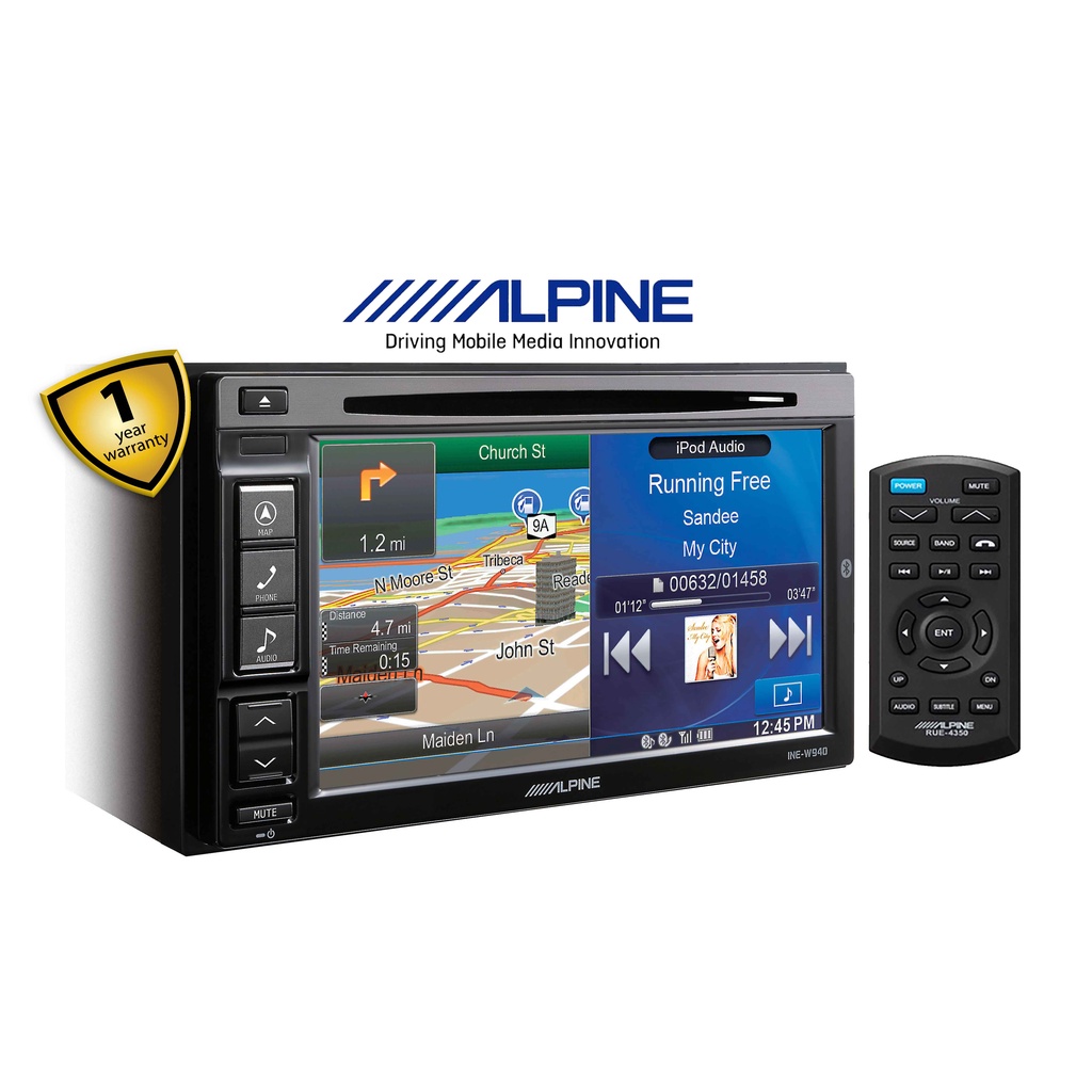Jual Alpine INE-W940EID Double Din DVD built in GPS Navigasi Bluetooth ...