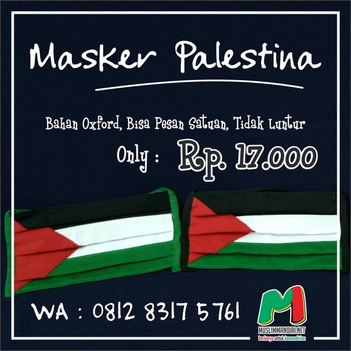Jual Masker Palestina Jilbab Hijab Kain Penutup Hidung Wajah Muka Mulut ...