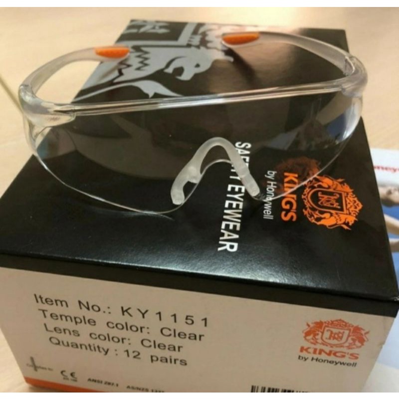 Jual Kacamata Safety King KY1151 Lens Clear | Shopee Indonesia