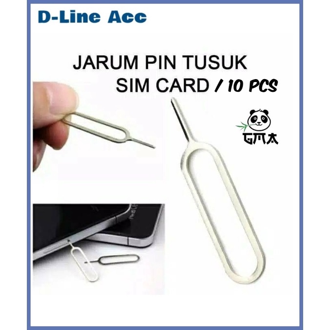 Jual SimCard Tray Ejector Sim Card Pembuka Jarum Tusuk Kartu HP Colokan ...