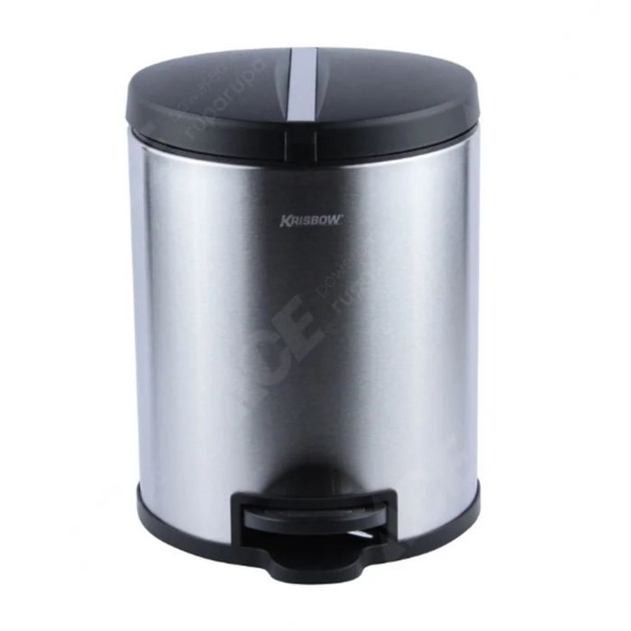 Jual KRISBOW Pedal Bin 12 Liter, Tempat sampah injak kaki - Stainless Steel | Shopee Indonesia