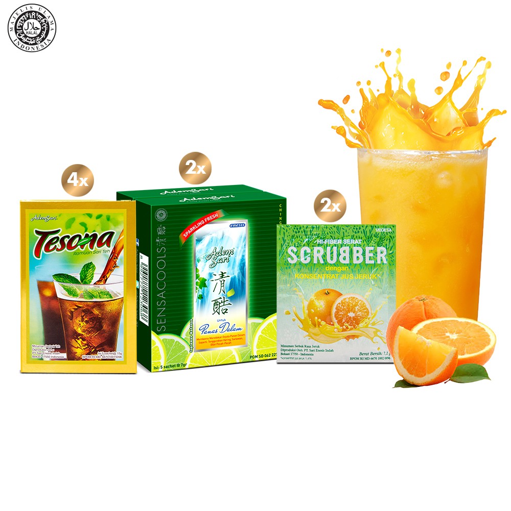 Jual Paket Berbuka Enesis - Adem Sari, Tesona Iced Tea, Scrubber Jeruk ...