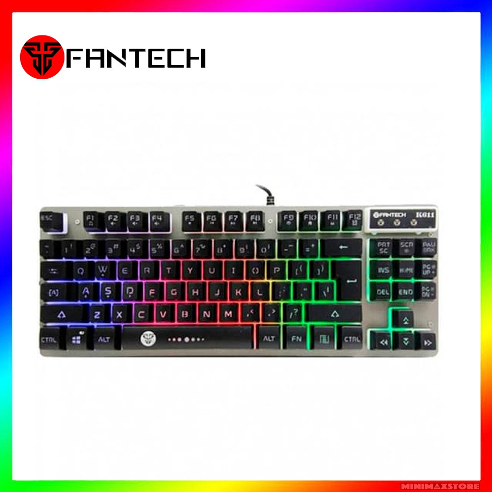Jual Fantech K611 Fighter Gaming Keyboard Backlit Tenkeyless TKL RGB | Shopee Indonesia