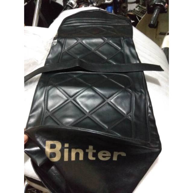 Jual cover kulit jok sadel kawasaki binter merzy mercy kz200 cdi ...