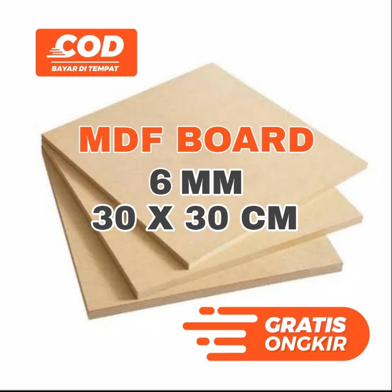 Jual Papan MDF 6mm 30x30 cm | Shopee Indonesia