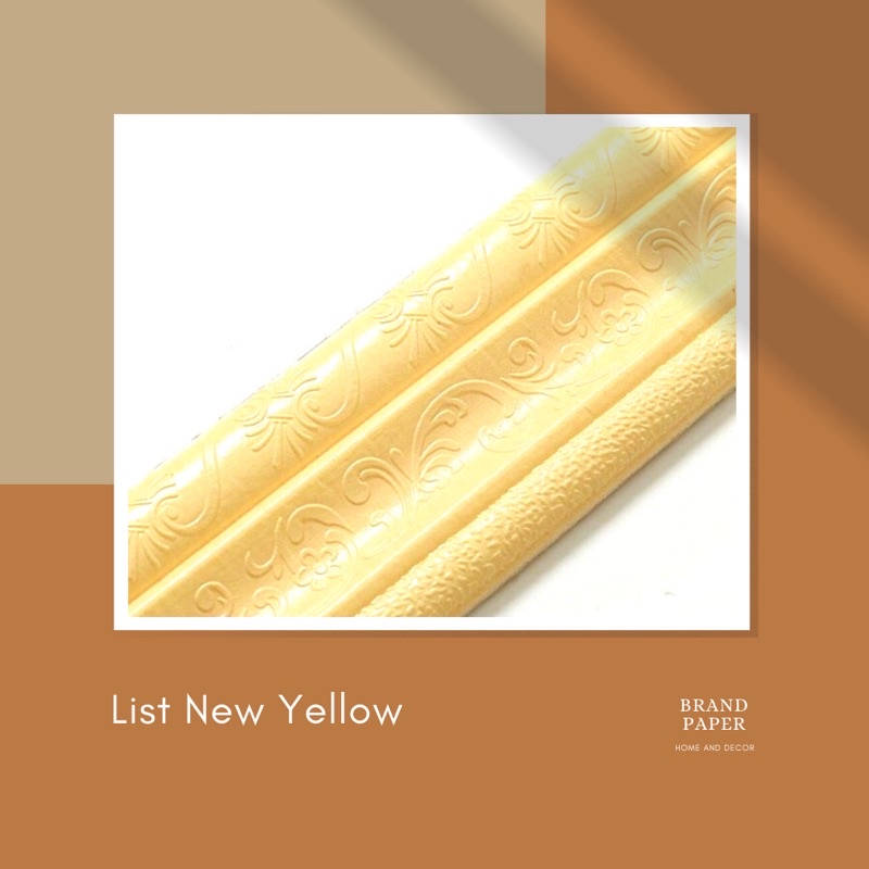 Jual Border List Dinding 3d Foam Panjang 230 cm x Lebar 8 cm | Shopee ...