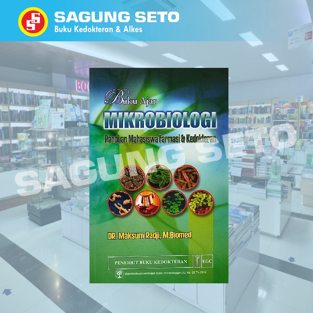Jual BUKU AJAR MIKROBIOLOGI PANDUAN MAHASISWA FARMASI - DR. MAKSUM / EGC | Shopee Indonesia