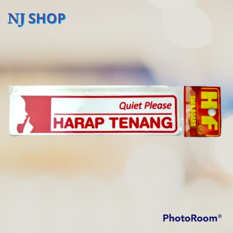 Jual [Sign Sticker] - "HARAP TENANG" STICKER | Shopee Indonesia