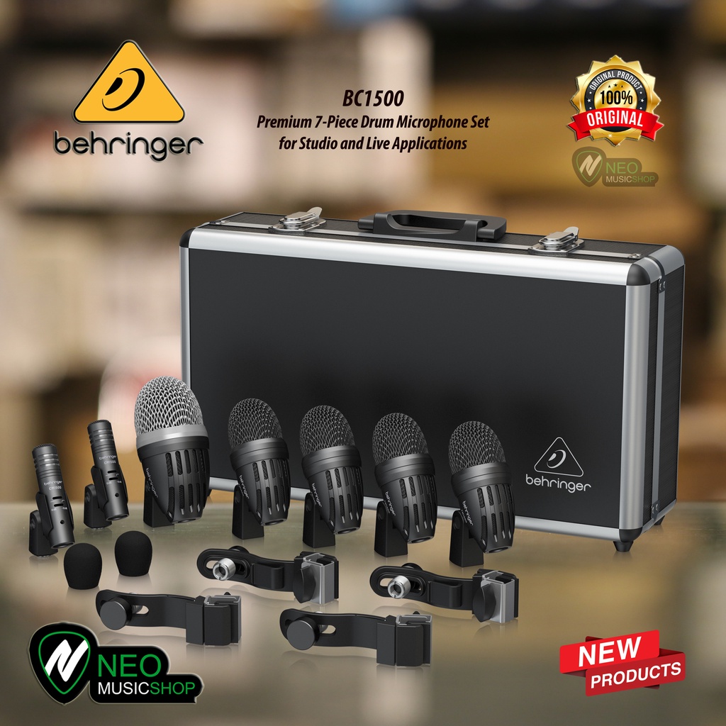 Jual Behringer BC1500 Premium 7-Piece Drum Microphone Set | Shopee ...