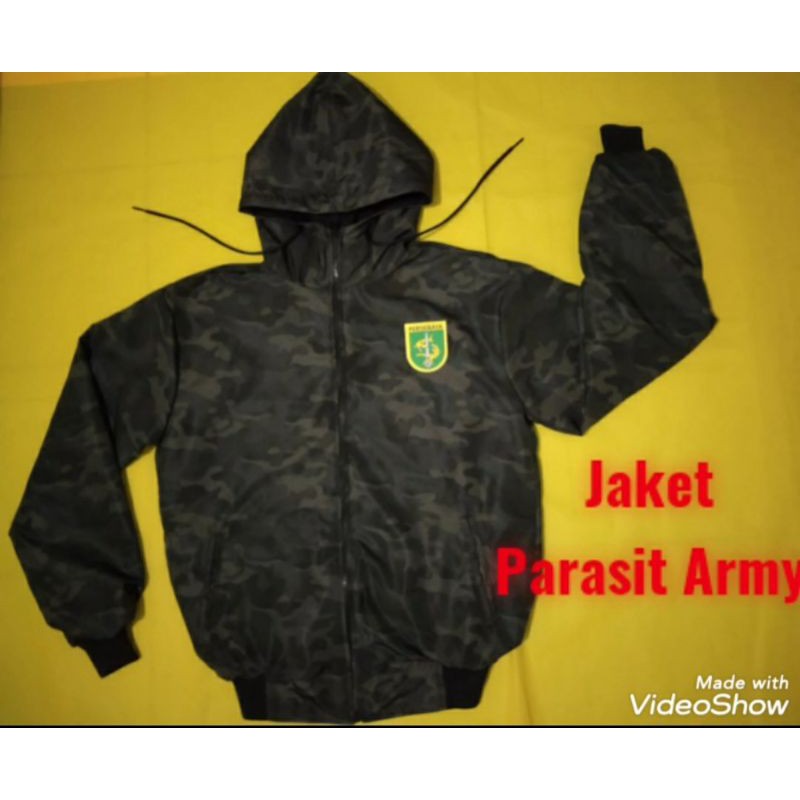 Jual Jaket Army Hitam 2in 1 Bisa Dijadikan tas | Shopee Indonesia