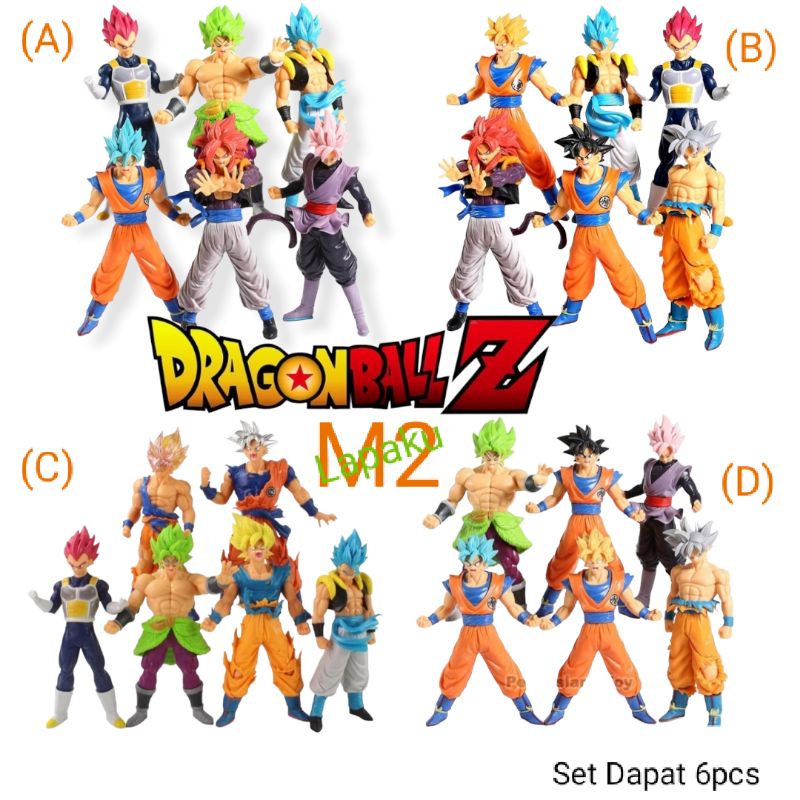 Jual ACTION FIGURE DRAGON BALL SUPER GOKU SET ISI 6PCS | Shopee Indonesia