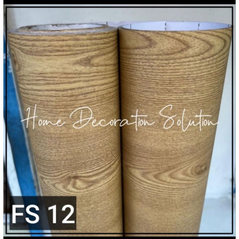 Jual STICKER DINDING/wallpaper dinding motif serat kayu/stiker pelapis ...
