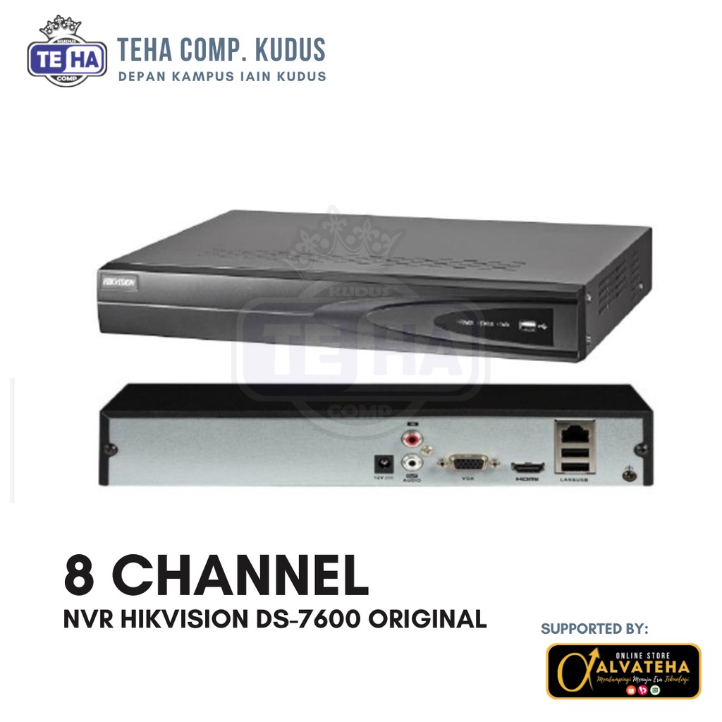 Jual NVR 8 Channel Hikvision DS-7608 NVR IP Camera Hikvision Original ...