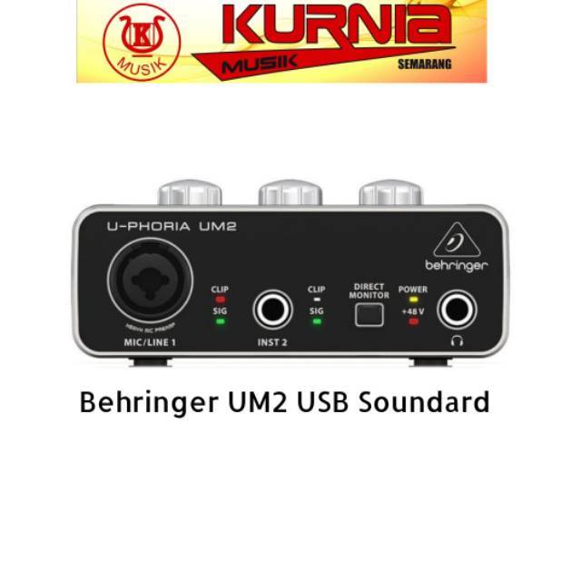 Jual Behringer UM2 - UM 2 Soundcard USB Audio Interface | Shopee Indonesia