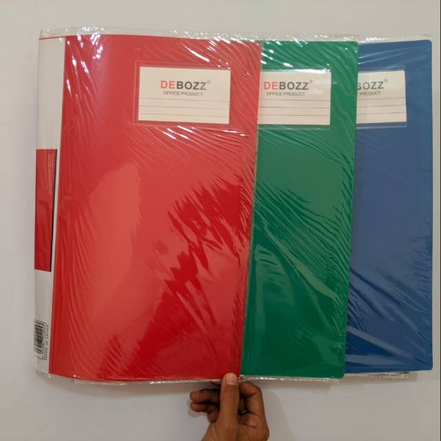 Jual MAP CLEAR HOLDER/FOLDER DOKUMEN DEBOZZ UKURAN F4 ISI 20 SHEETS(1pc ...