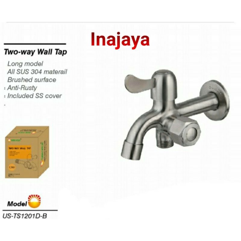 Jual Two-way Wall tap kran cabang shower keran hand sower kamarmandi ...