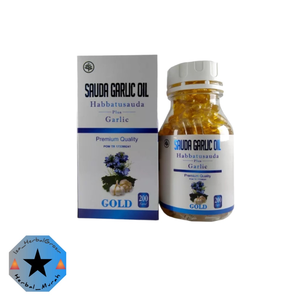 Jual Sauda Garlic Oil Gold Isi 200 Kapsul Habba Garlic Habbatussauda ...